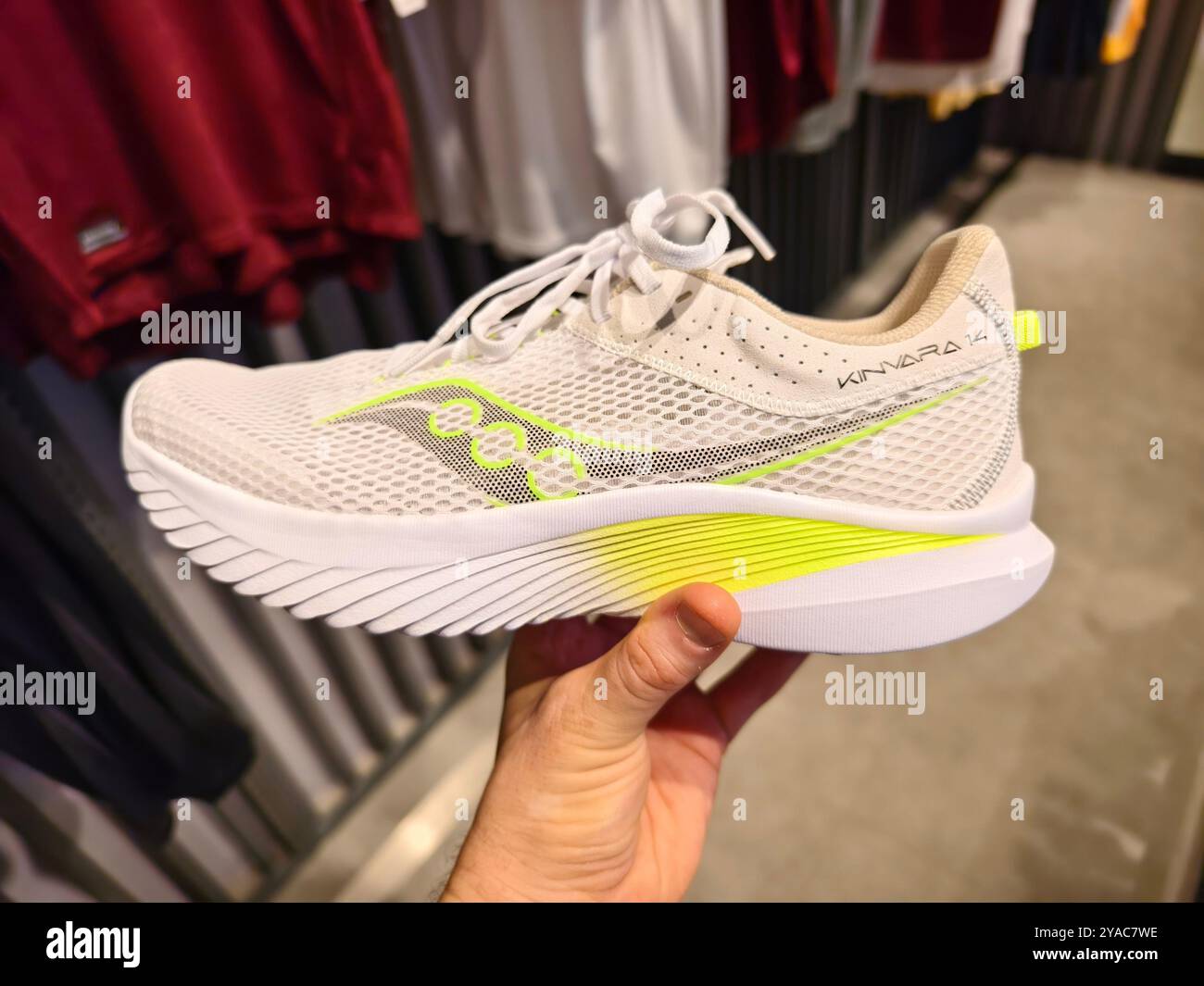 KUALA LUMPUR, MALAYSIA - AUGUST 28, 2024: Saucony brand retail shop in ...