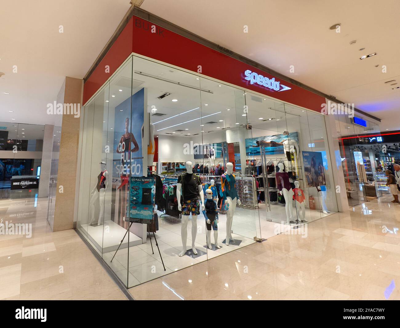 KUALA LUMPUR, MALAYSIA - AUGUST 28, 2024: Speedo brand retail shop in ...