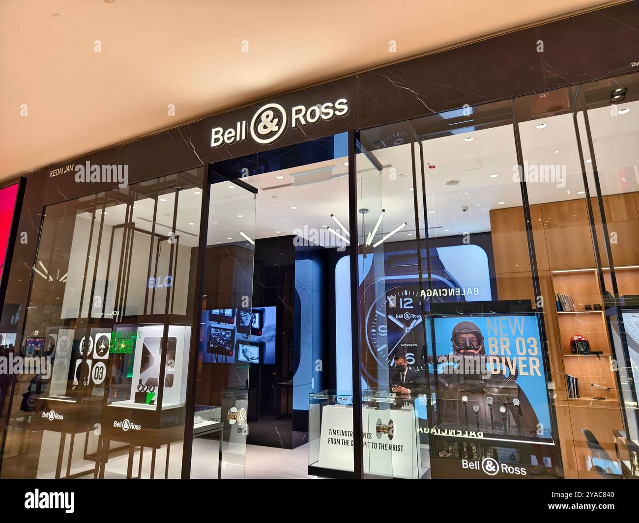 KUALA LUMPUR, MALAYSIA - AUGUST 28, 2024: Bell and Ross brand retail ...