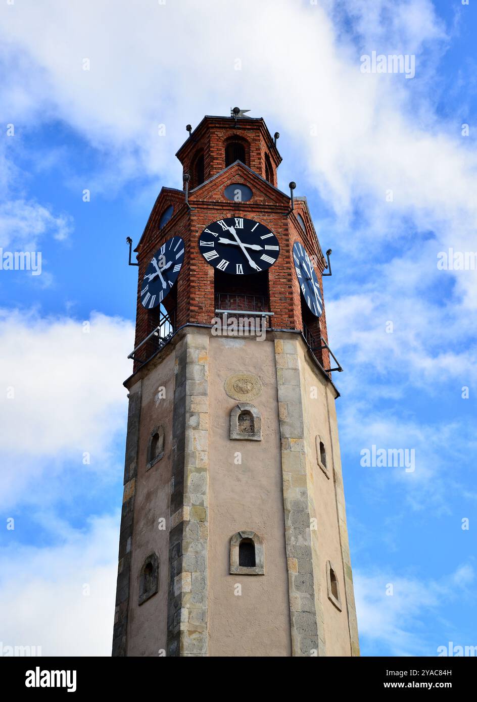 A view from the Historical Clock Tower in Pristina, Kosovo Stock Photo ...