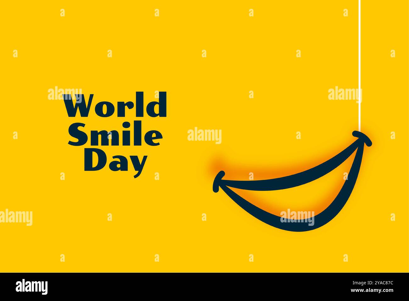 celebrate world smile day event with laughing and hanging mouth vector ...