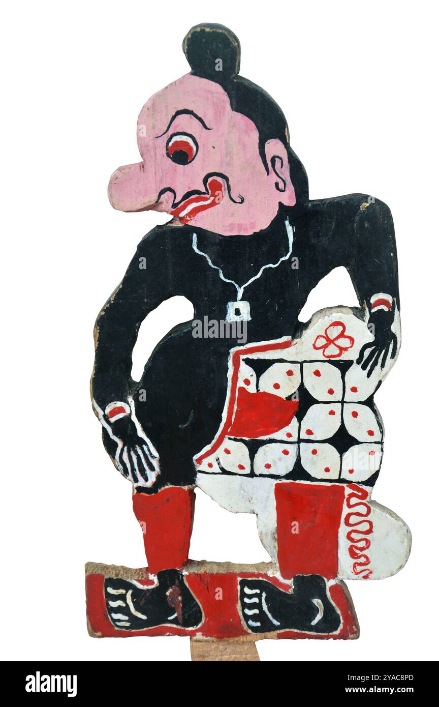Petruk, The wayang traditional puppet doll figure in Indonesia Stock ...