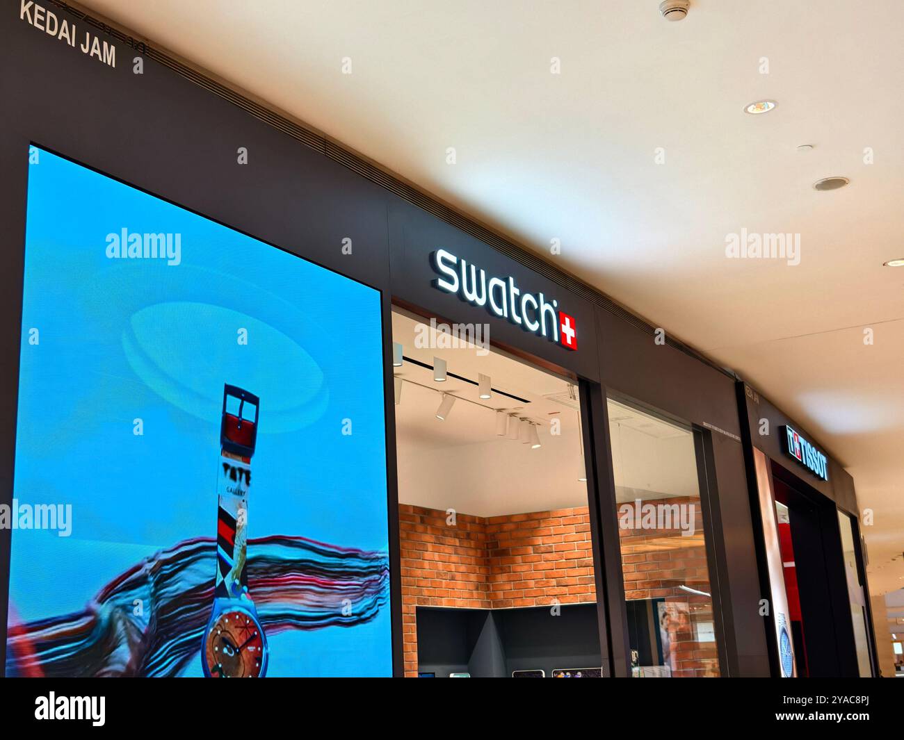 KUALA LUMPUR, MALAYSIA - AUGUST 28, 2024: Swatch brand retail shop in ...