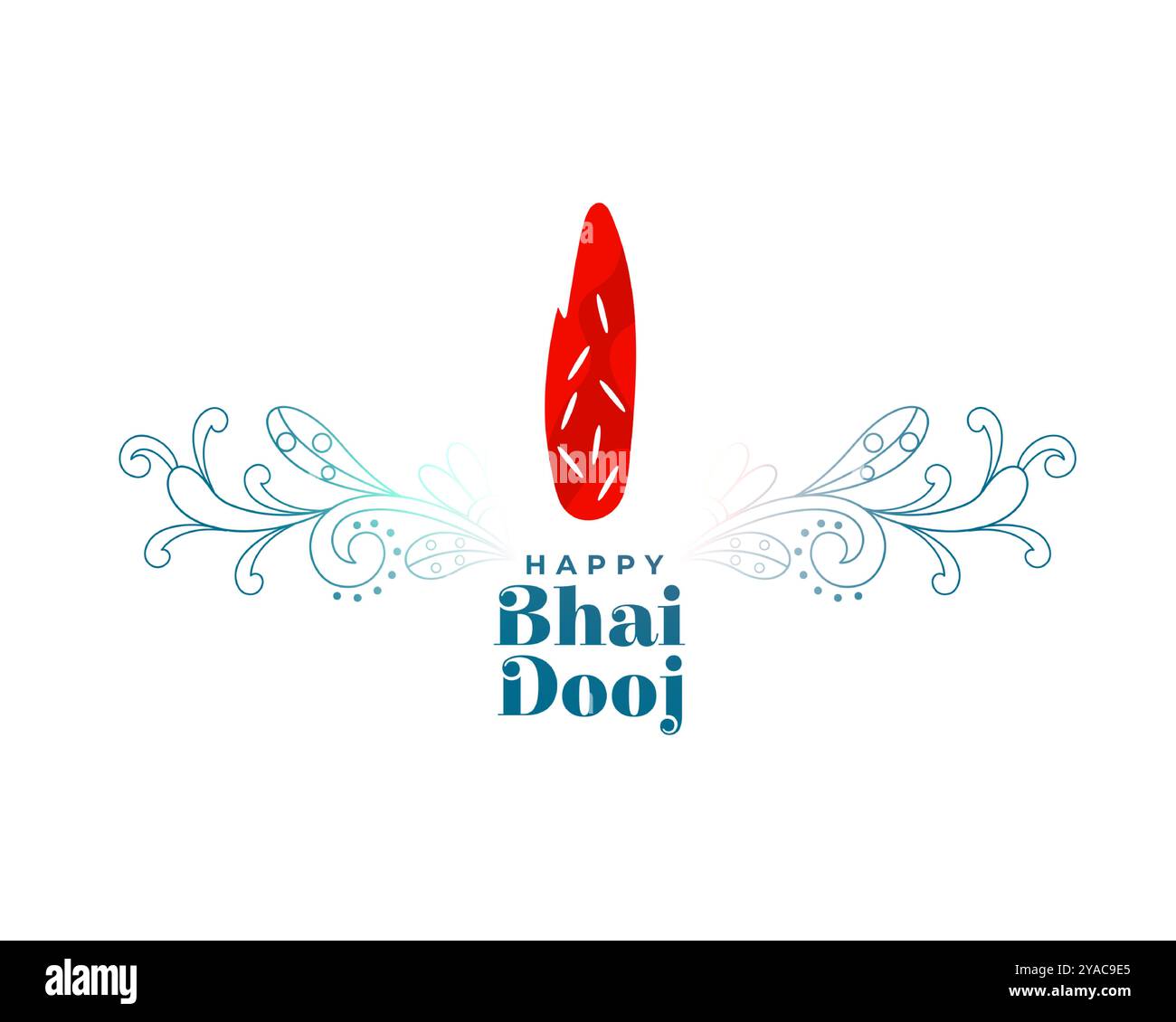 happy bhai dooj event background for brother and sister love vector ...