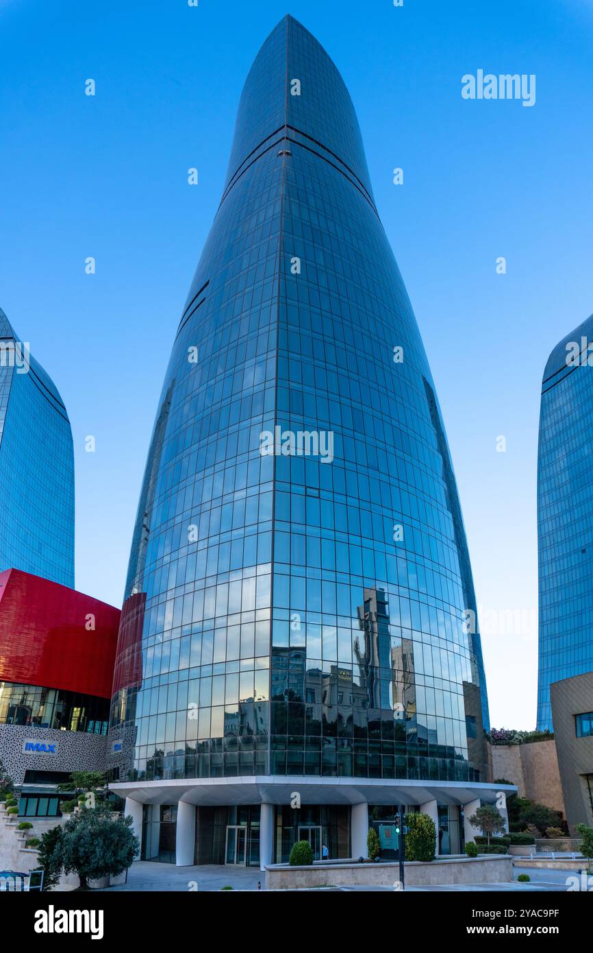 Flame Towers as a Modern Architecture Sample Stock Photo - Alamy