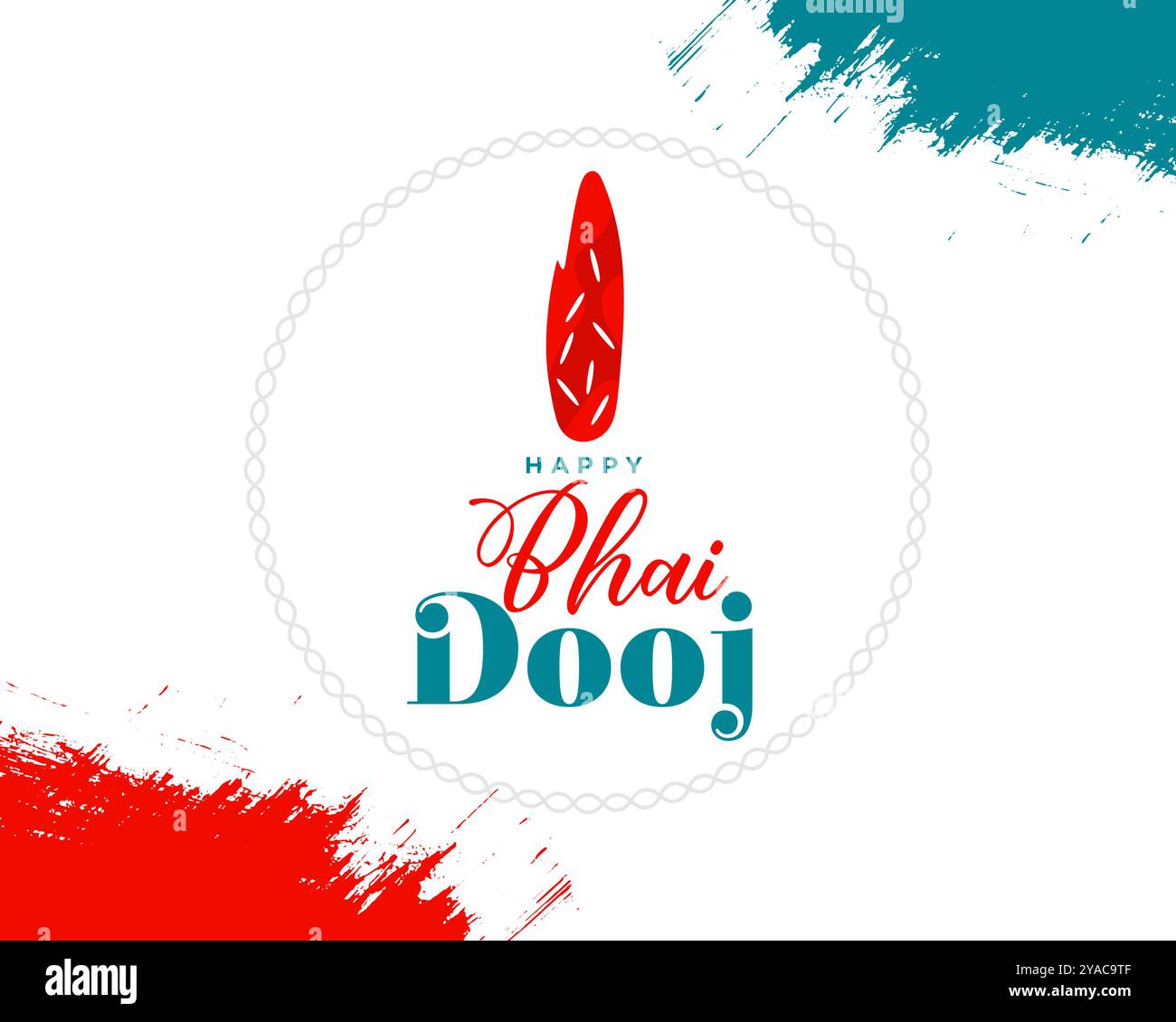 traditional bhai dooj event background with watercolor effect vector ...