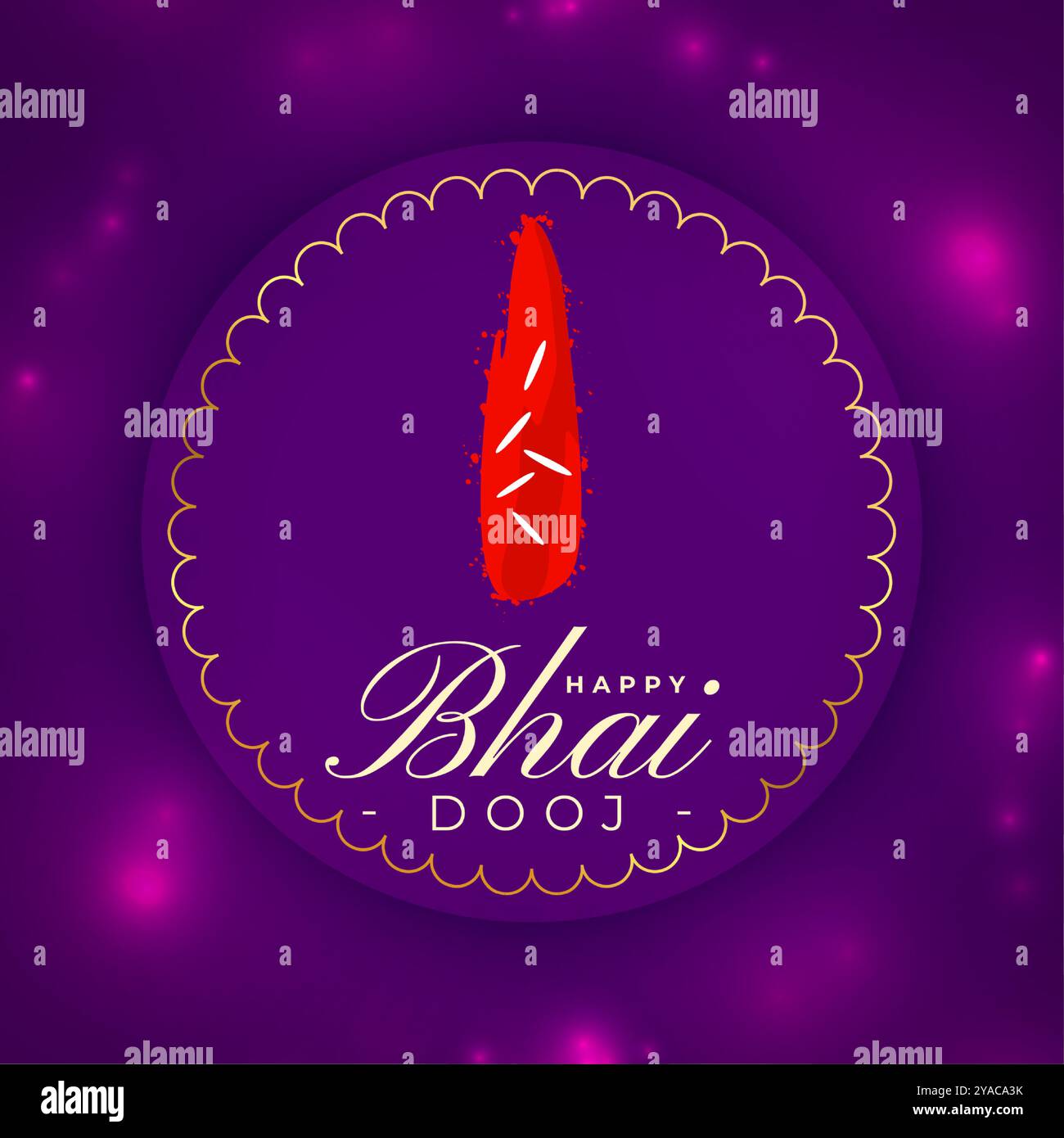 indian festival bhai dooj religious card brother sister bonding vector ...