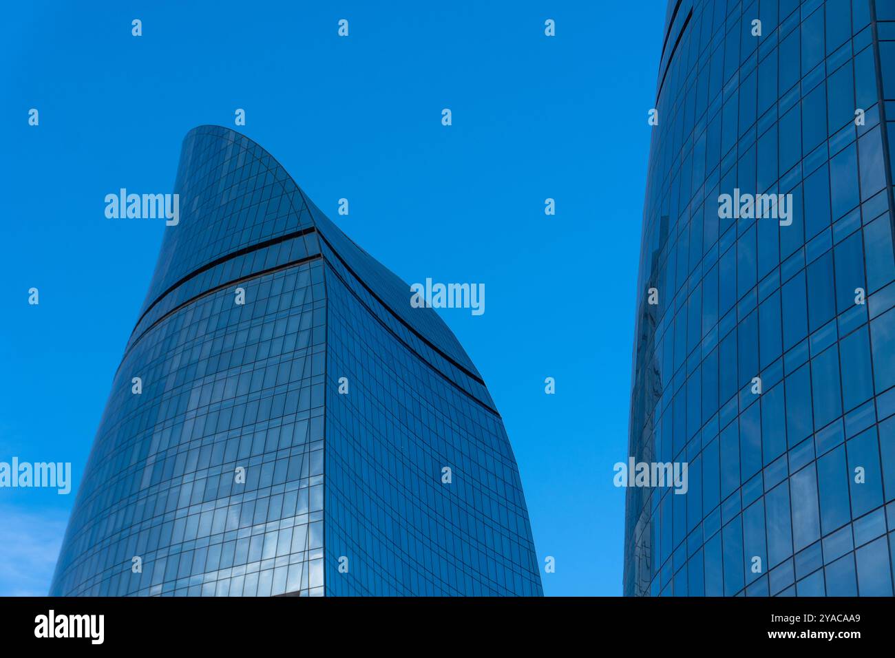 Flame Towers as a Modern Architecture Sample Stock Photo - Alamy