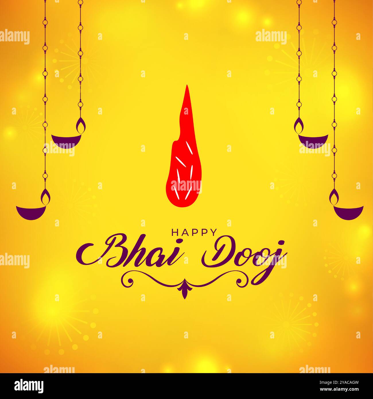 celebrate bhai dooj puja traditional background with shiny effect ...