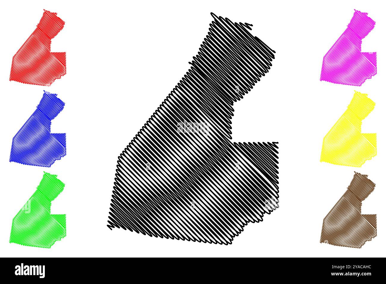 Waratah wynyard silhouette map Cut Out Stock Images & Pictures - Alamy