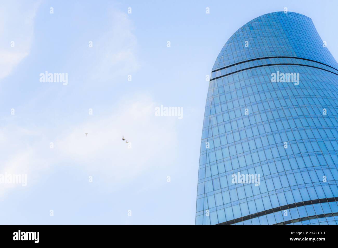 Flame Towers as a Modern Architecture Sample Stock Photo - Alamy