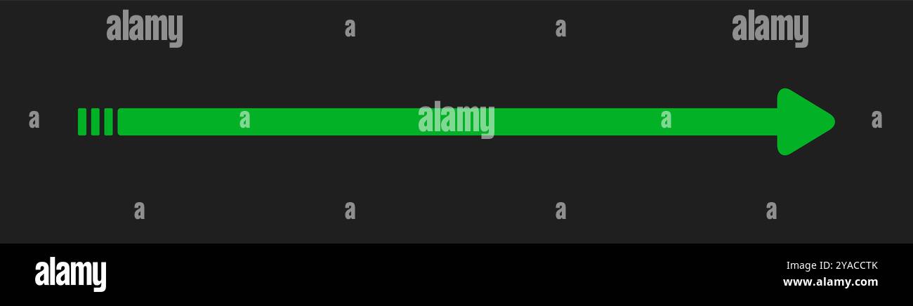 Straight Long Arrow. Horizontal pointer to the right. Navigation ...
