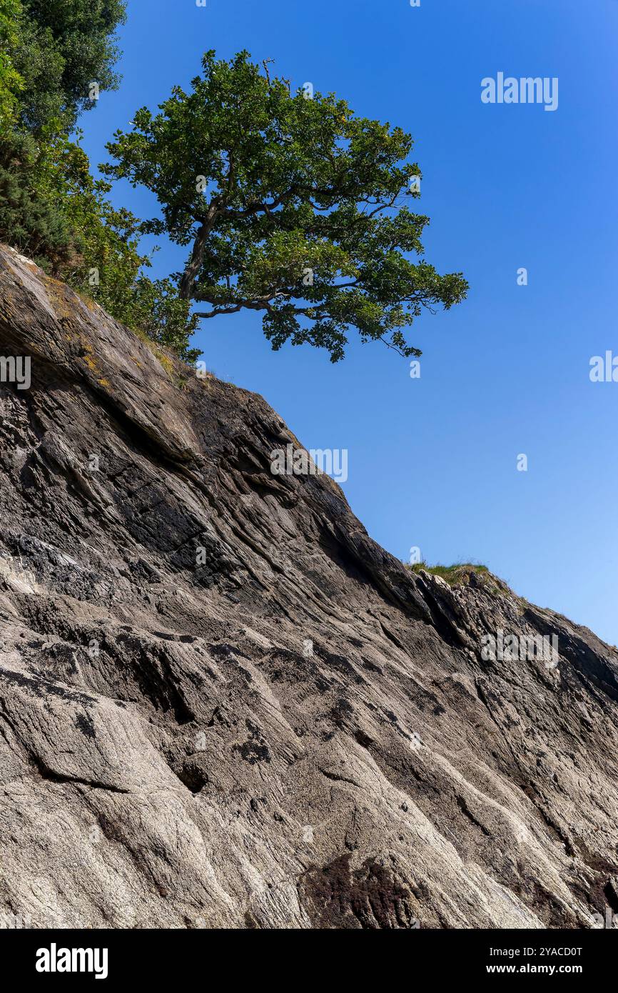 Detail and Texture of Cliffs at Sugary Cove with Rock Formations and ...