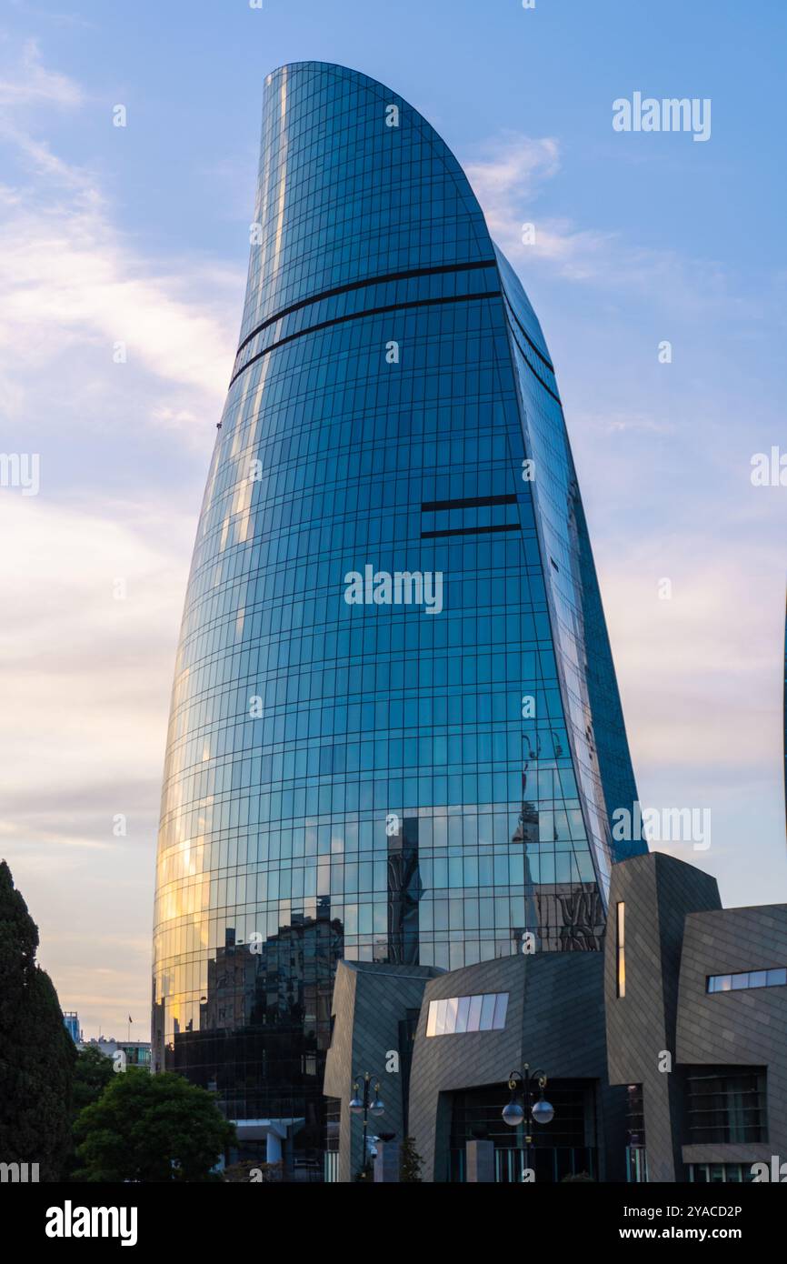 Flame Towers as a Modern Architecture Sample Stock Photo - Alamy