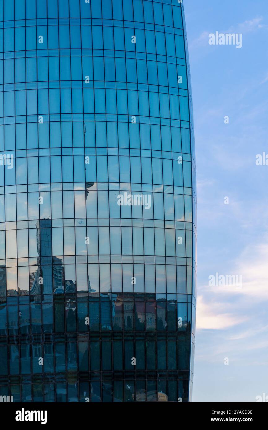 Flame Towers as a Modern Architecture Sample Stock Photo - Alamy
