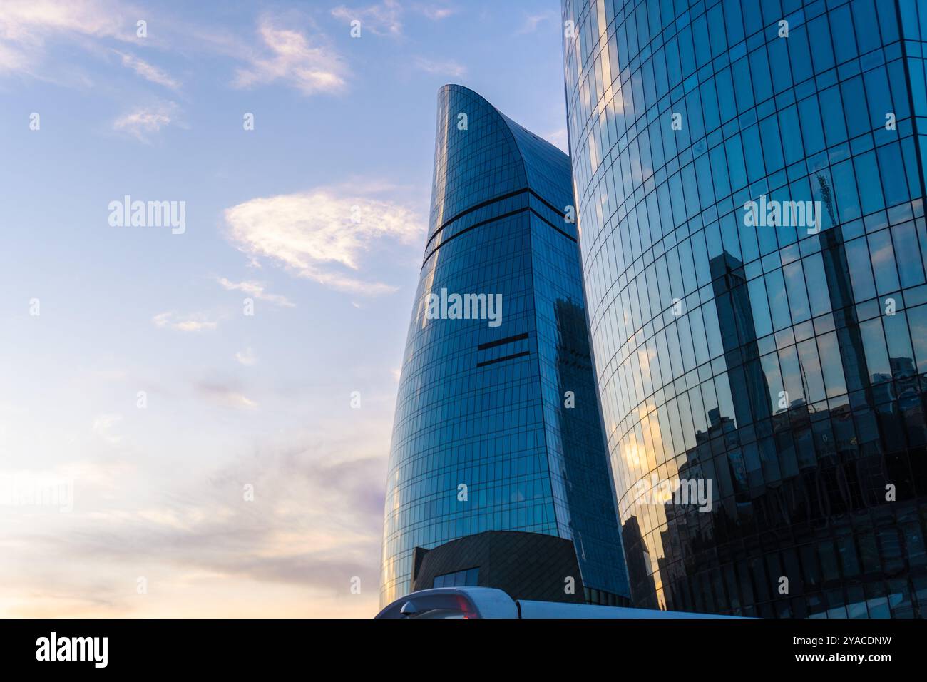 Flame Towers as a Modern Architecture Sample Stock Photo - Alamy