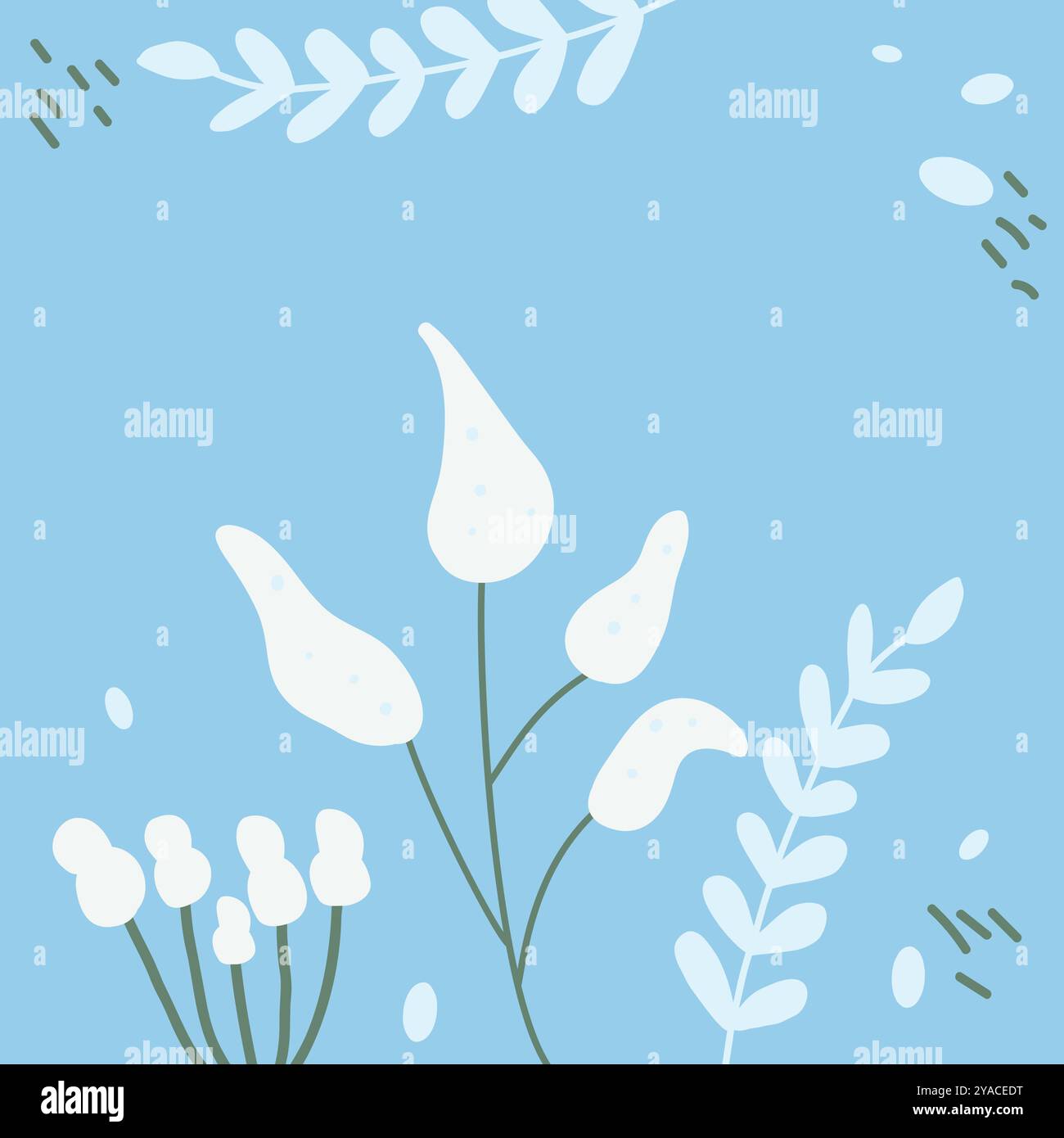 Winter season card template. Rustic banner decorated with scribble ...