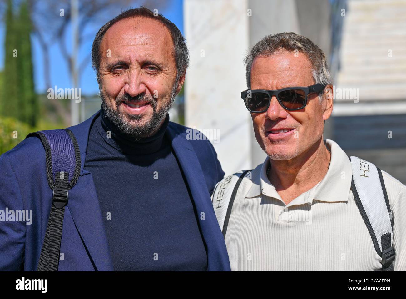 The former tennis player Diego Nargiso and TV personality Jimmy Ghione ...