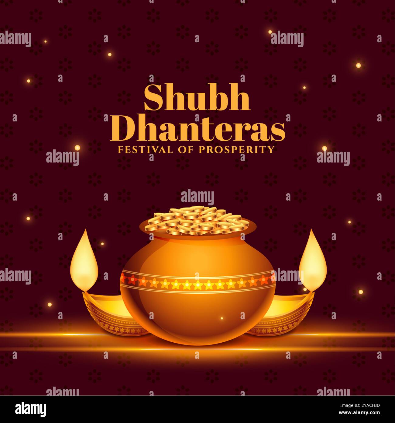 beautiful shubh dhanteras wishes background celebrate festival of ...