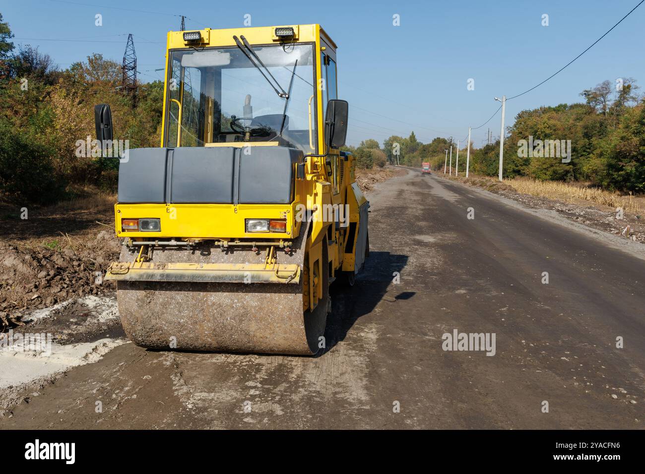 Highway construction progress laying hi-res stock photography and ...