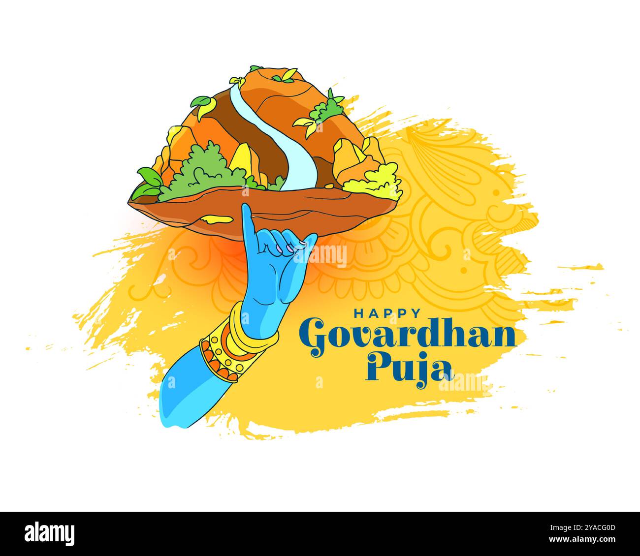 Govardhan parvat hi-res stock photography and images - Alamy