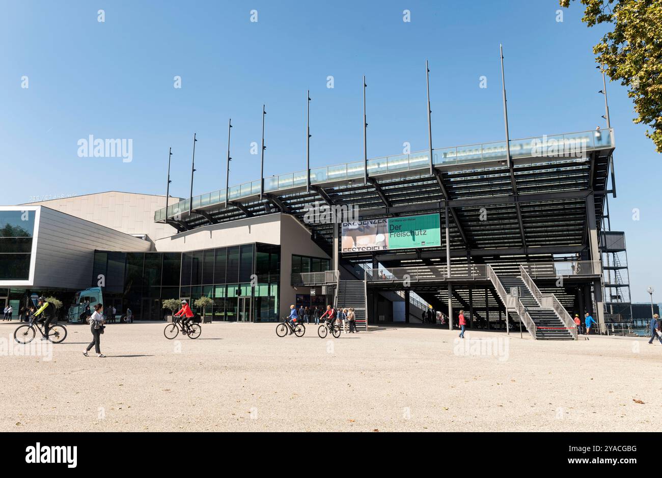Bregenz Vorarlberg Austria 19th September 2024 Rear view of seating of ...