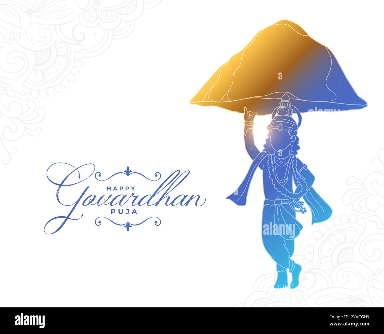 Govardhan parvat Stock Vector Images - Alamy