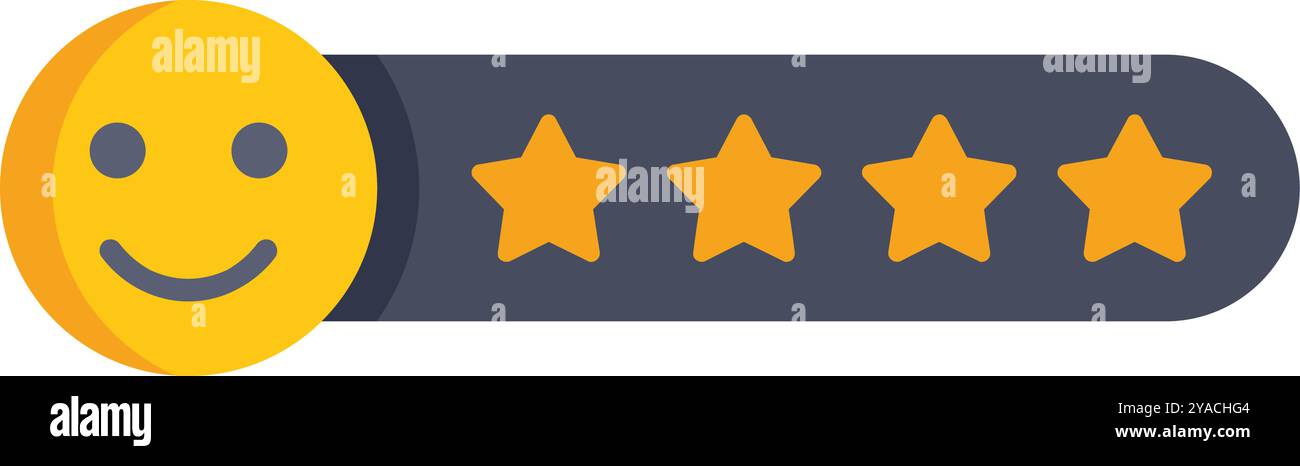 Five star rating emoji hi-res stock photography and images - Alamy