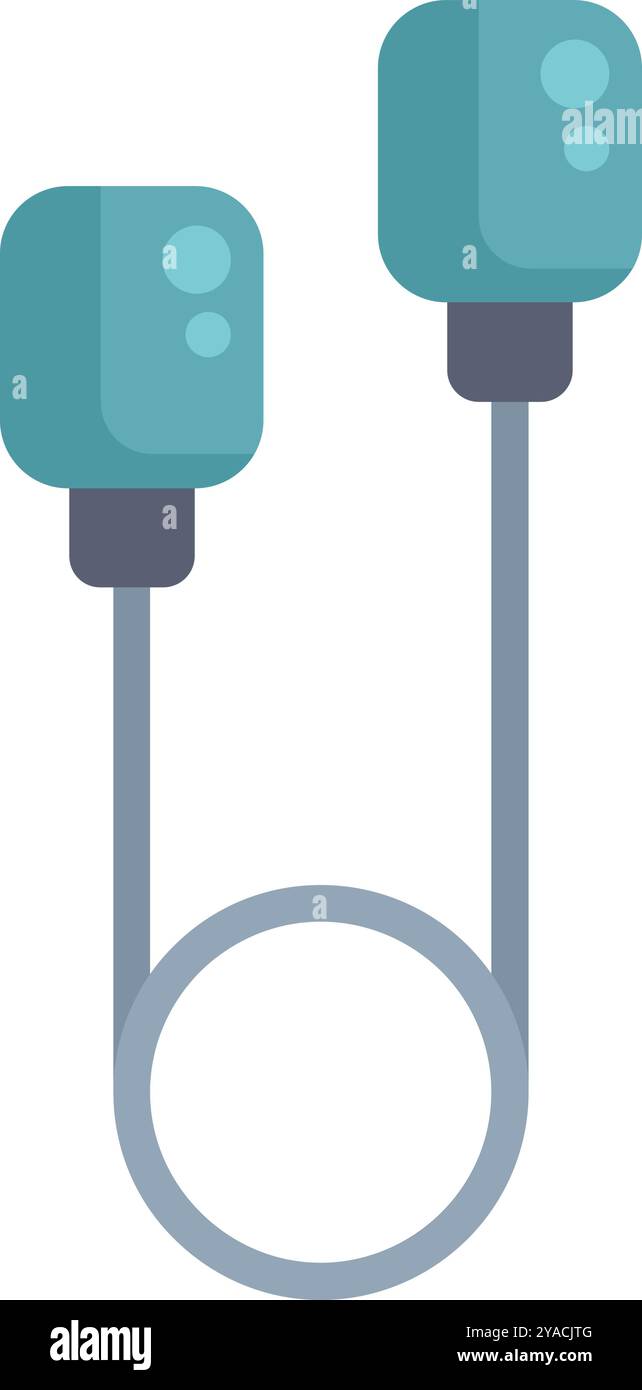 Pair of wireless earbuds are connecting wirelessly using bluetooth ...
