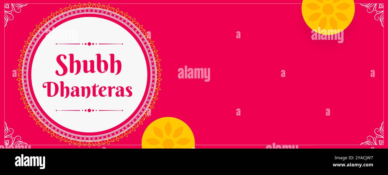happy dhanteras wishes banner design pray for wealth and prosperity ...