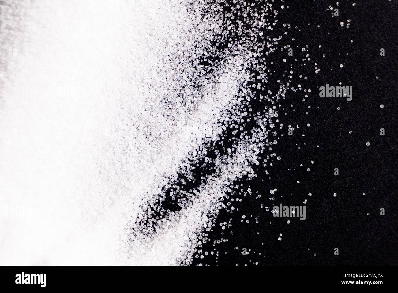 Fine Ground White Rock Salt Texture Top View Macro Stock Photo - Alamy