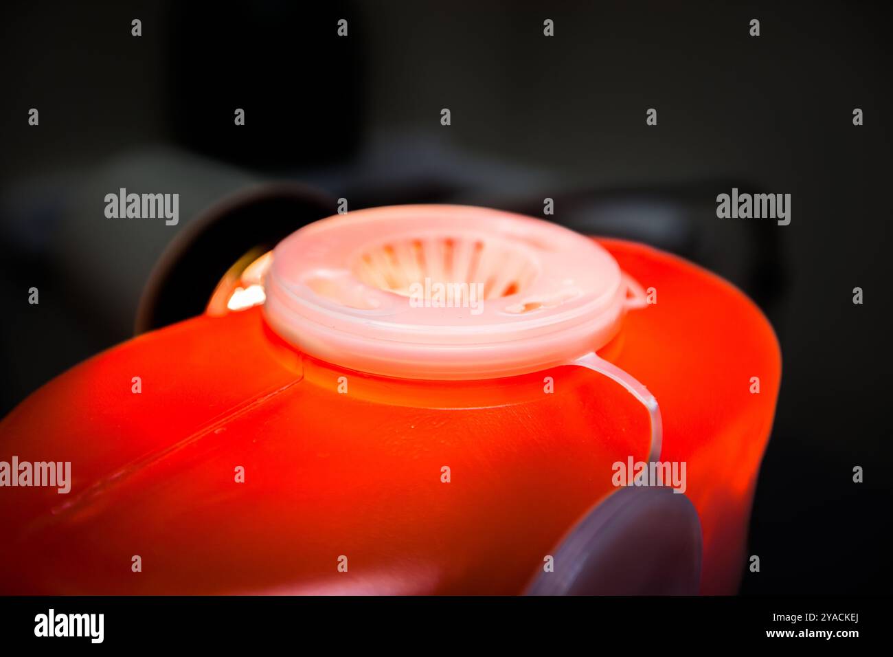sharps container for medical waste (needles Stock Photo - Alamy