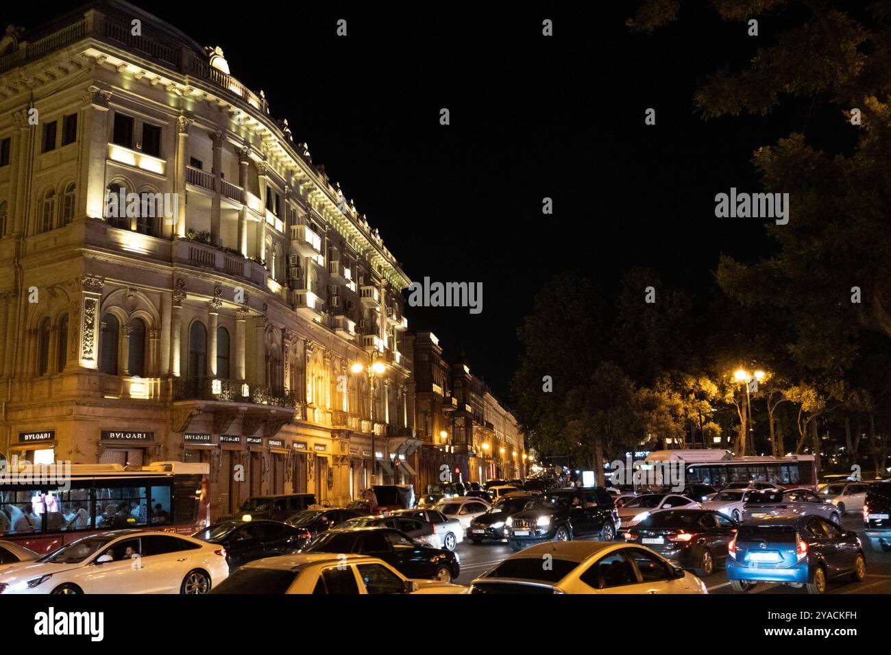 Nightlife in Baku, Azerbaijan. Summer, 2024 Stock Photo - Alamy