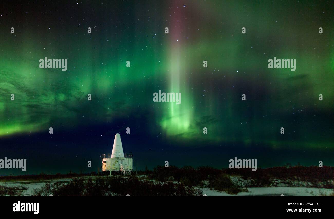 Old VORTAC aircraft navigation unit in the arctic Stock Photo - Alamy