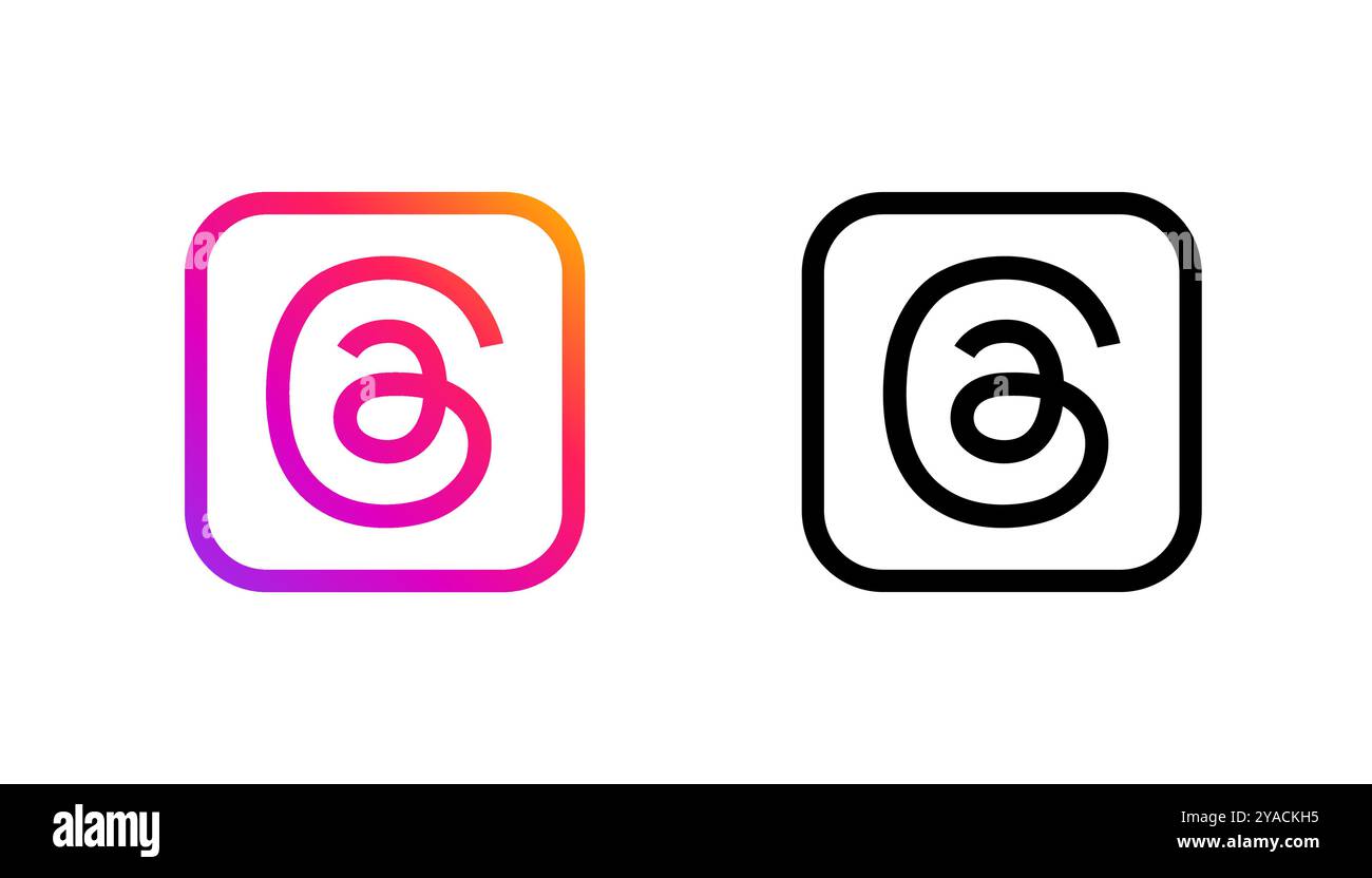 Threads meta Stock Vector Images - Alamy