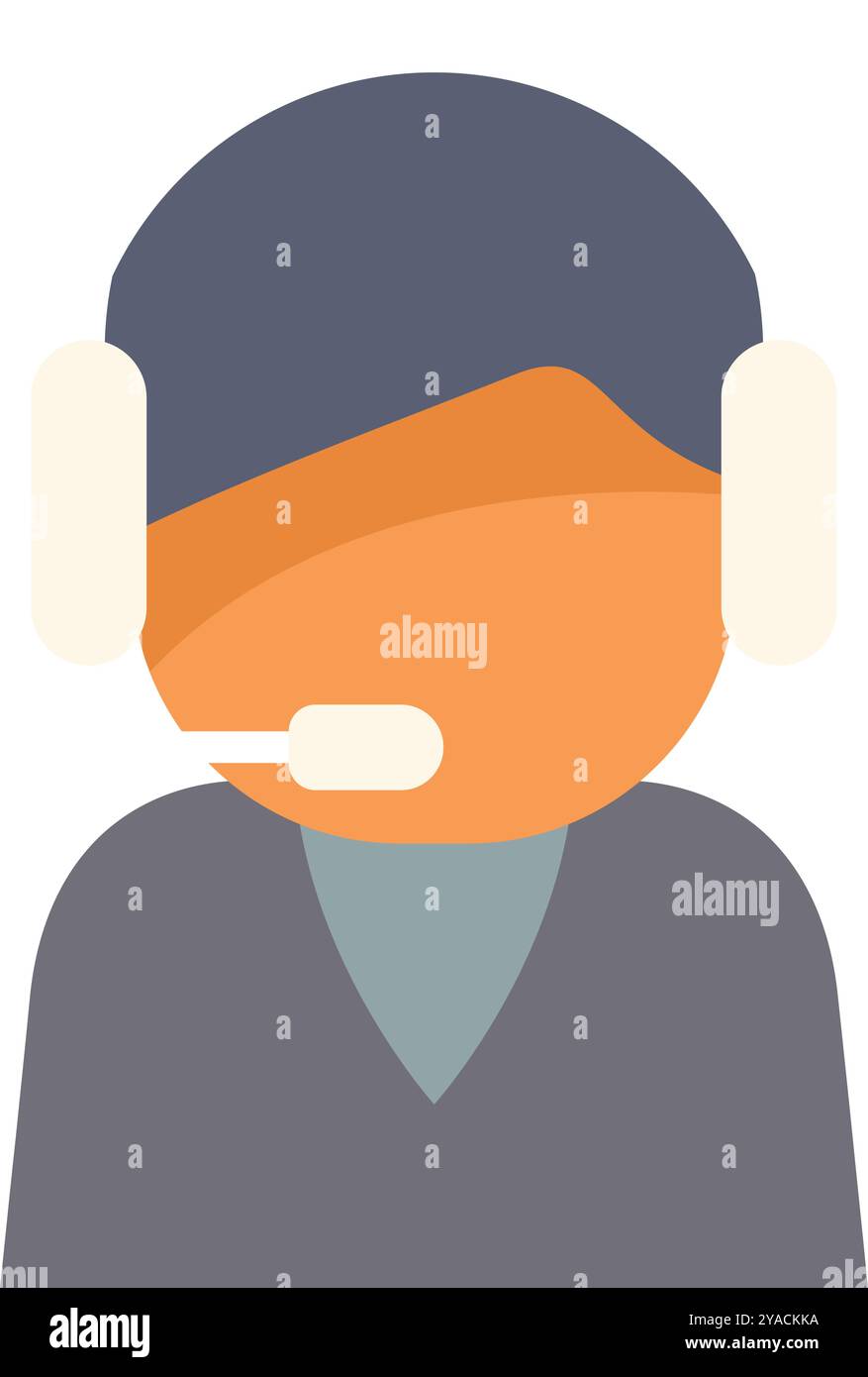 Customer service operator listening client Stock Vector Images - Alamy