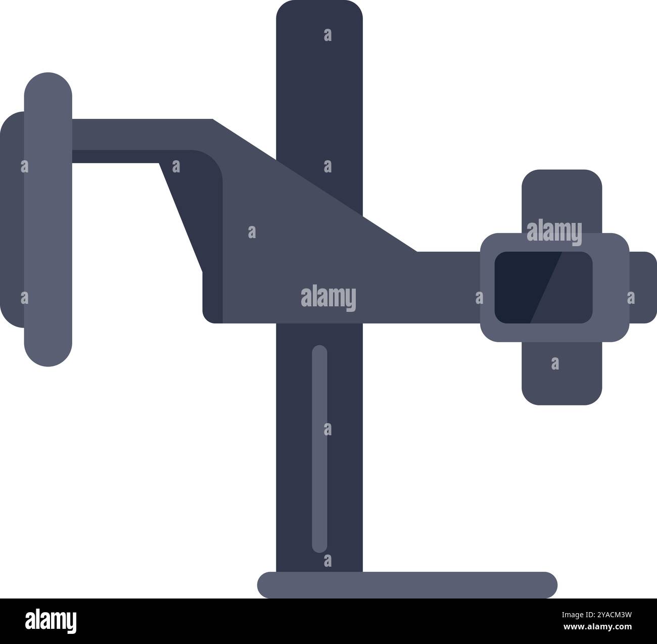 Car service station equipment icon in flat style, measuring wheel ...