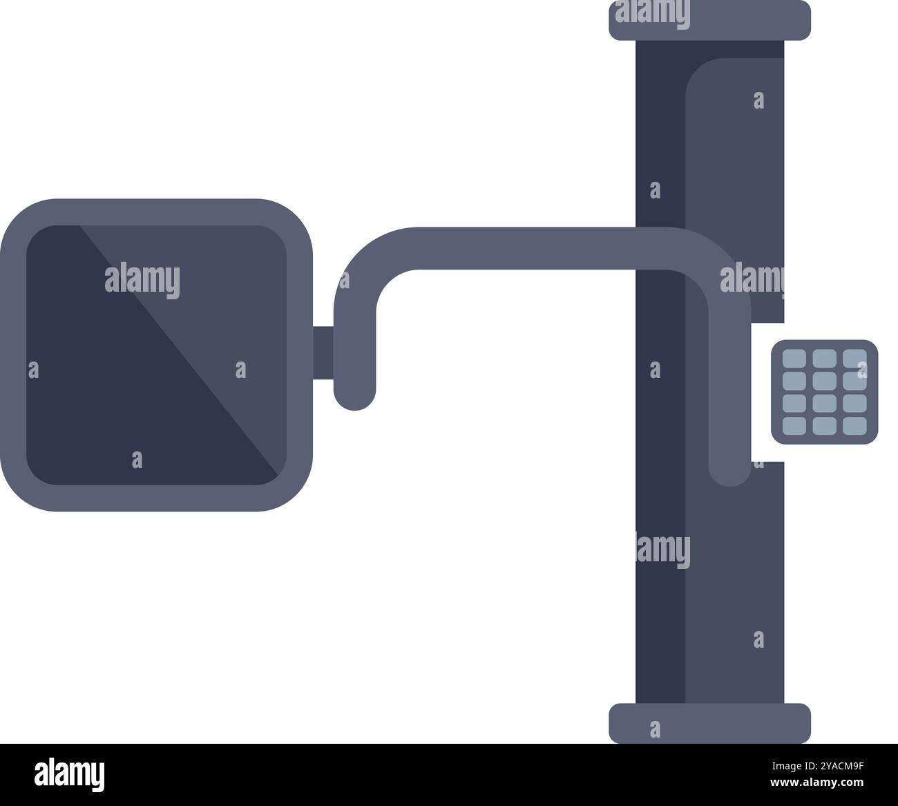 Cctv camera on pole Stock Vector Images - Alamy