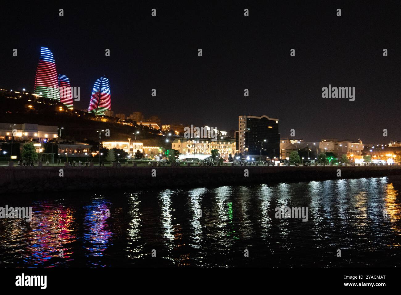 Nightlife in Baku, Azerbaijan. Summer, 2024 Stock Photo - Alamy