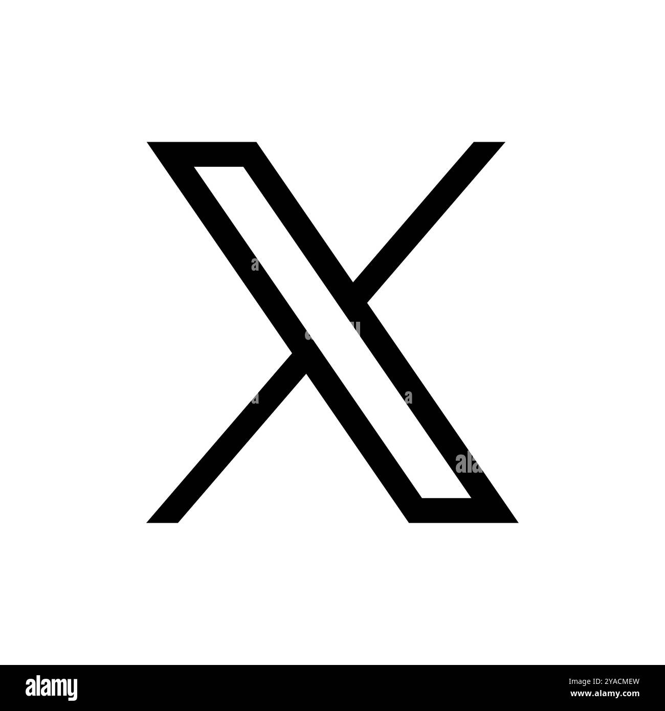 twitter new 2023 X logo on white background vector Stock Vector Image ...