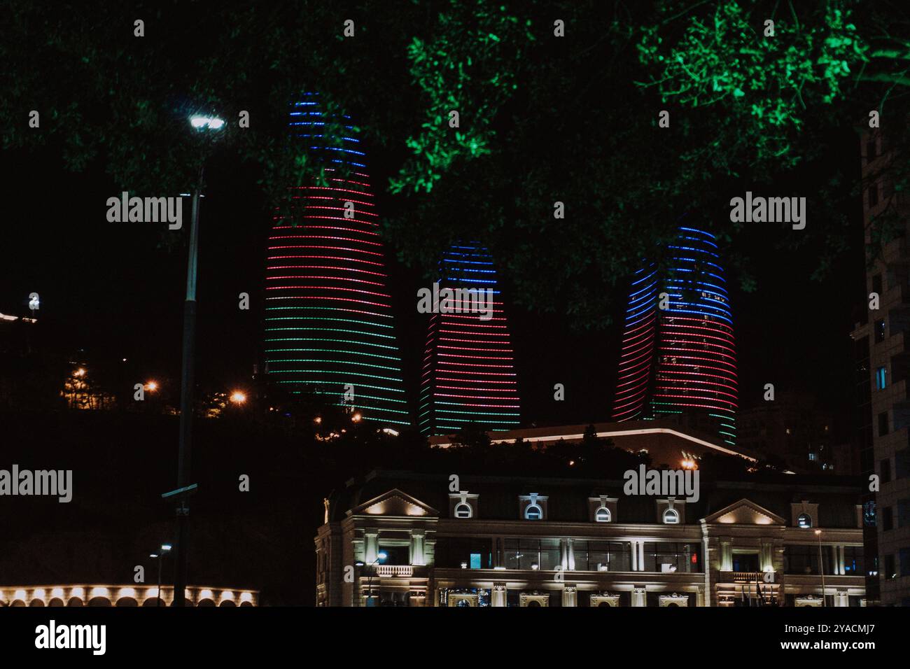 Nightlife in Baku, Azerbaijan. Summer, 2024 Stock Photo - Alamy