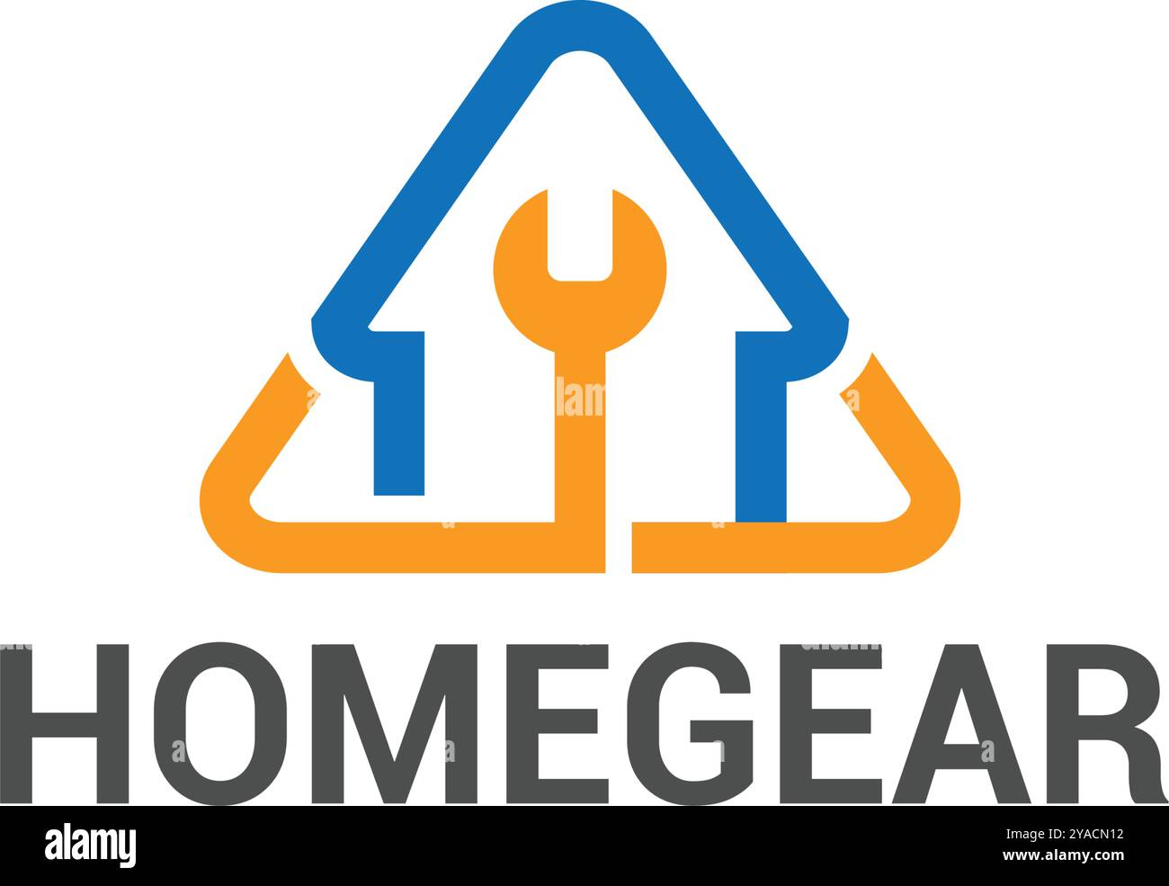 Minimalist simple HOME GEAR house tool logo design Stock Vector Image & Art - Alamy