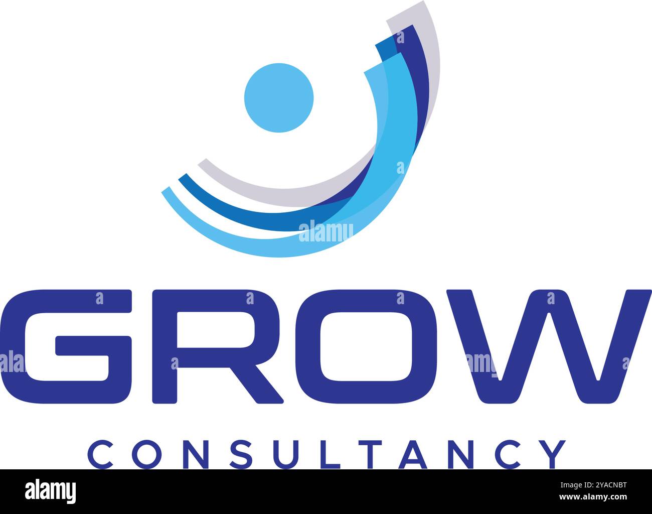 Minimalist GROW CONSULTANCY People logo design Stock Vector Image & Art ...