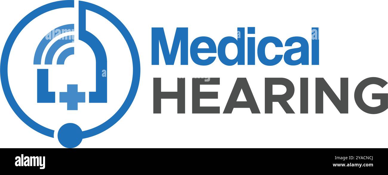 Minimalist MEDICAL HEARING healthy logo design Stock Vector Image & Art ...