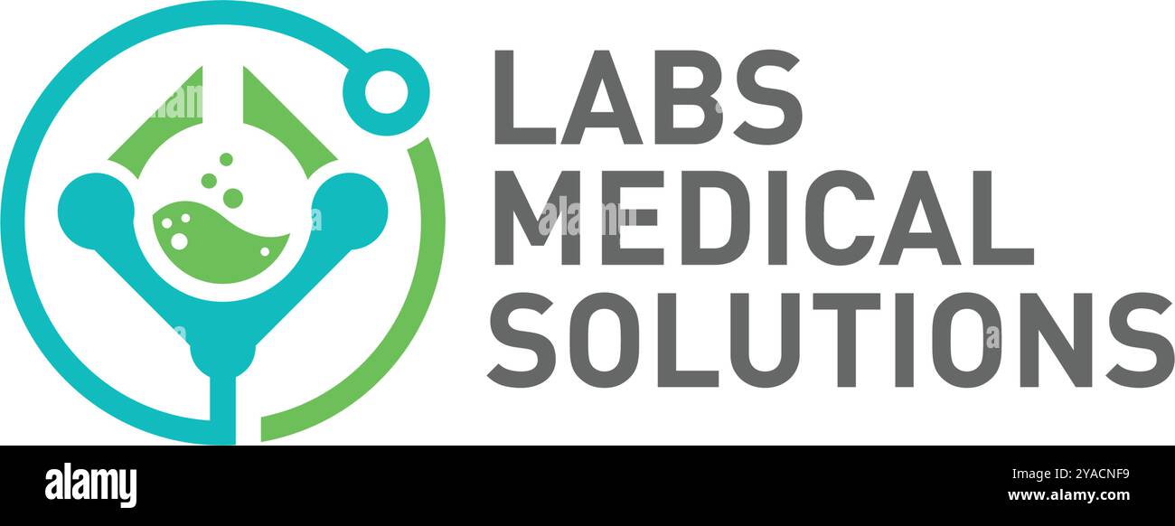 Minimalist LABS MEDICAL SOLUTIONS logo design Stock Vector Image & Art ...