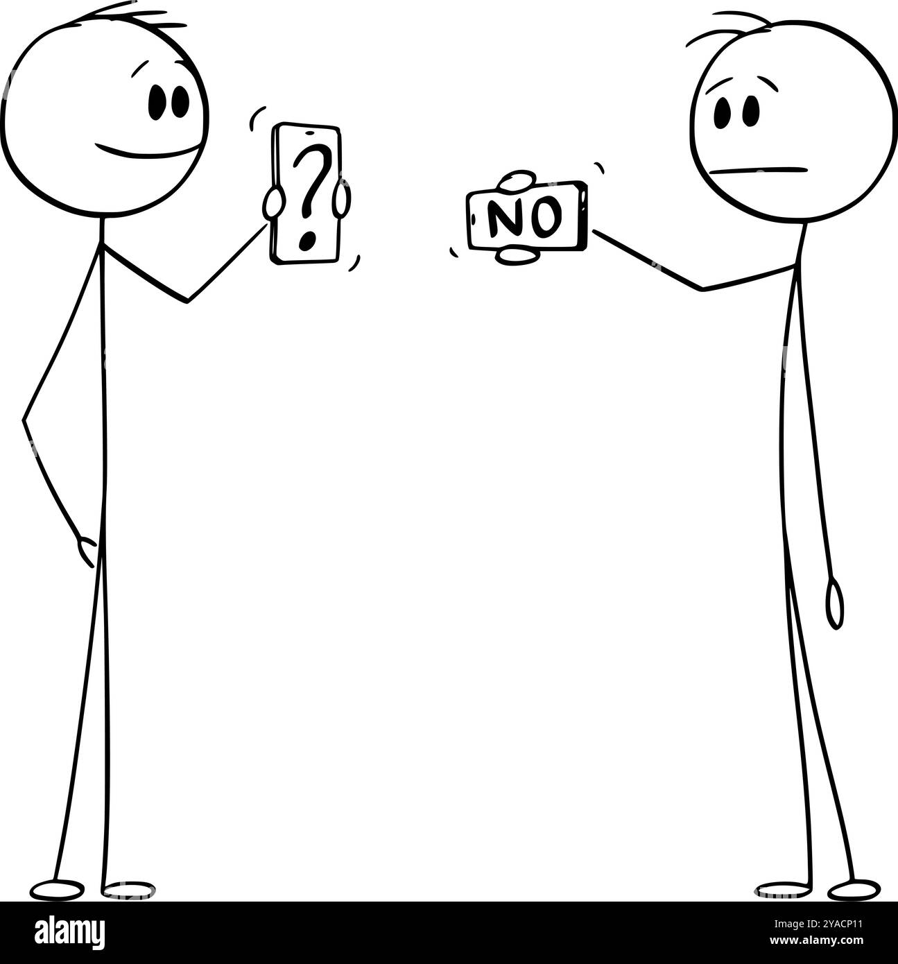 Persons communicating by mobile phones or on chat , vector cartoon ...