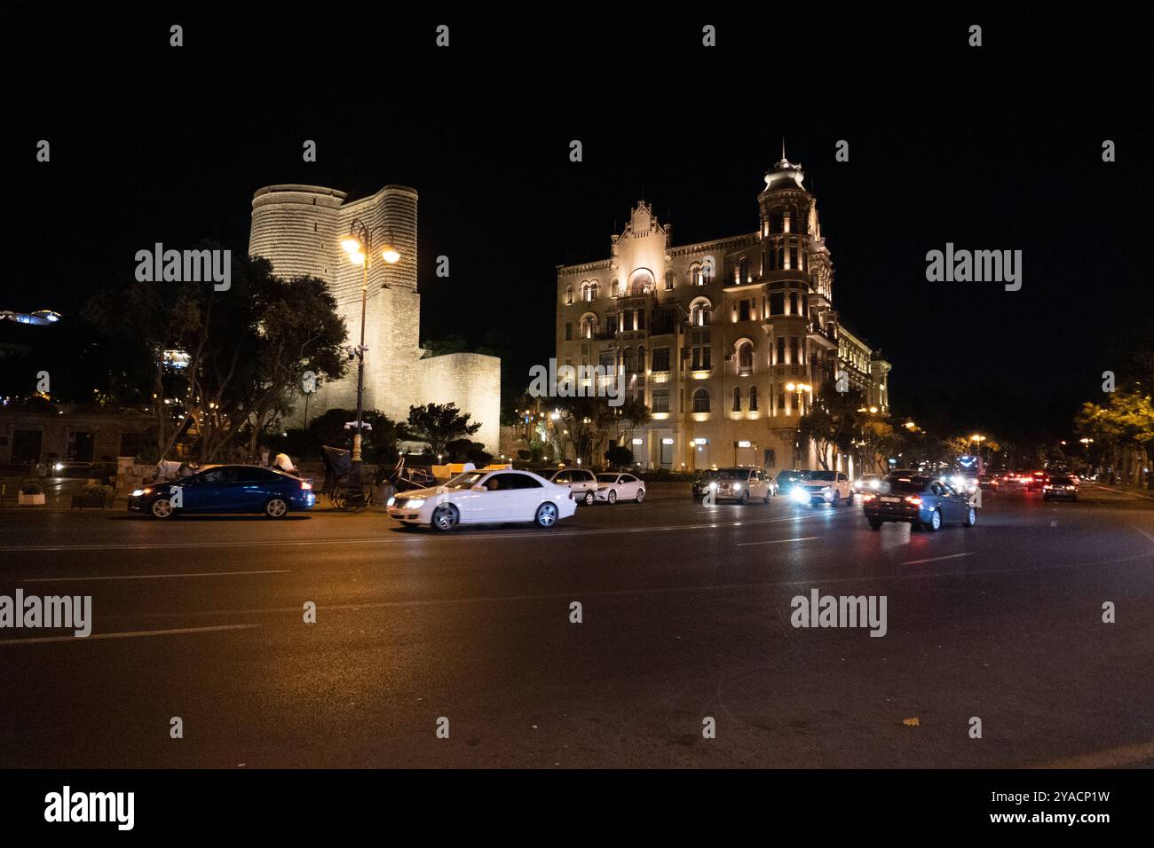 Nightlife in Baku, Azerbaijan. Summer, 2024 Stock Photo - Alamy