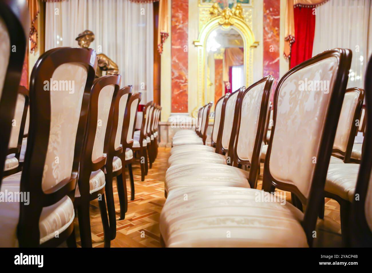 beautiful chairs in the opera house in Lviv Stock Photo - Alamy