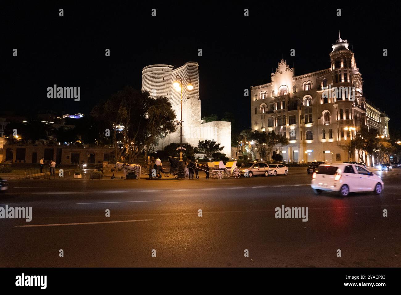Nightlife in Baku, Azerbaijan. Summer, 2024 Stock Photo - Alamy