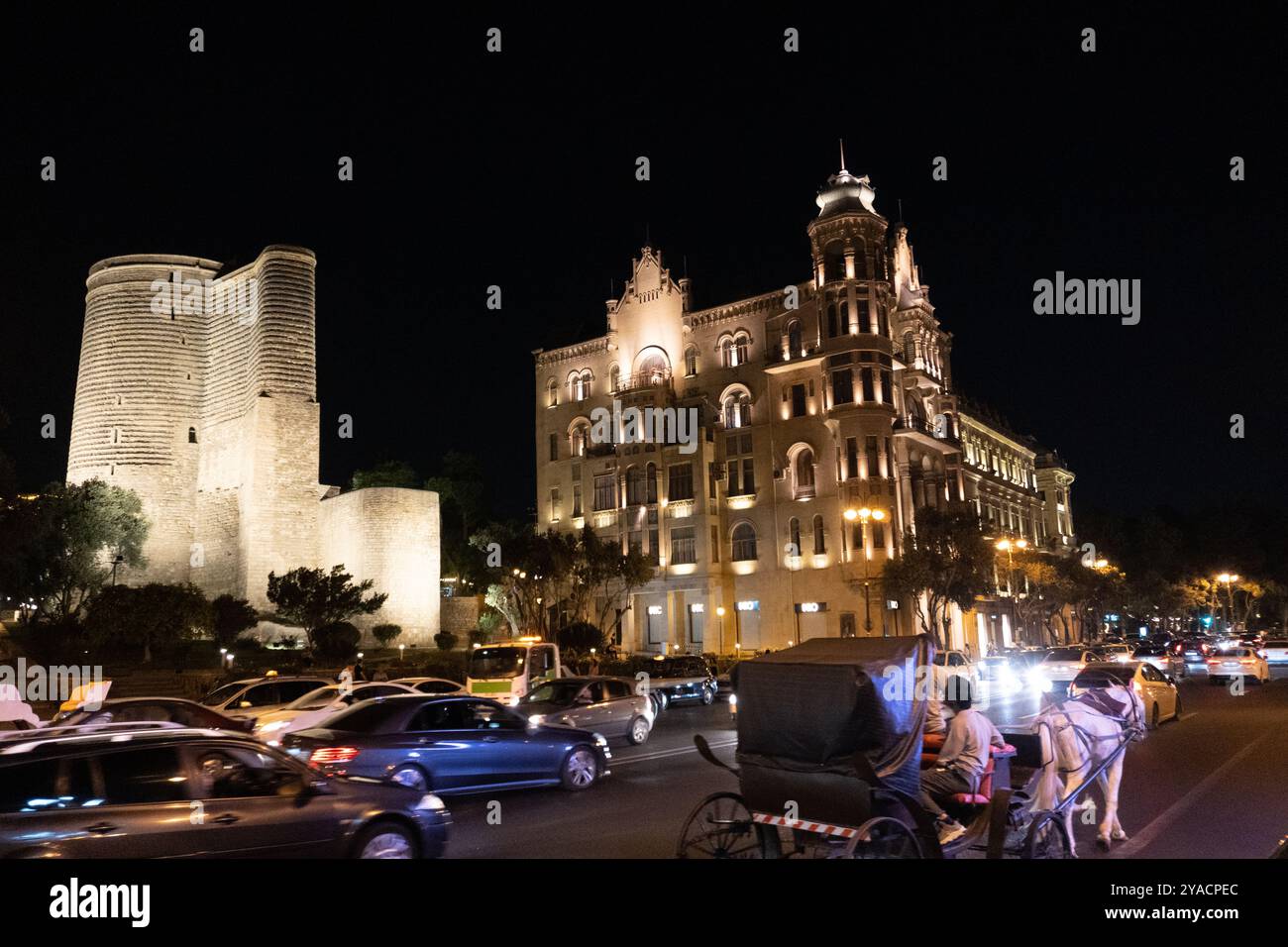 Nightlife in Baku, Azerbaijan. Summer, 2024 Stock Photo - Alamy